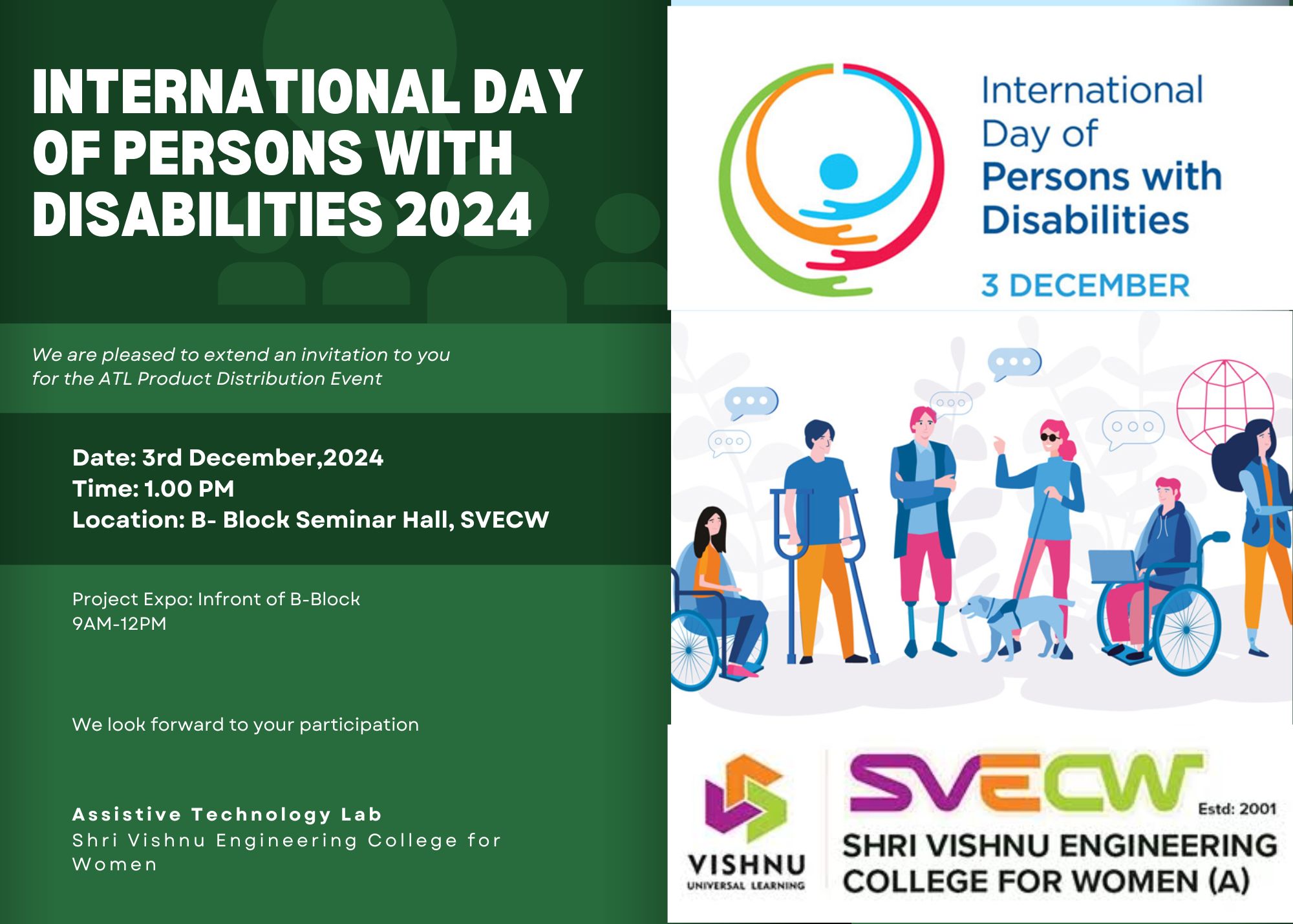 International Day of Personalities with Disabilities@3-12-2024 - SVECW ...