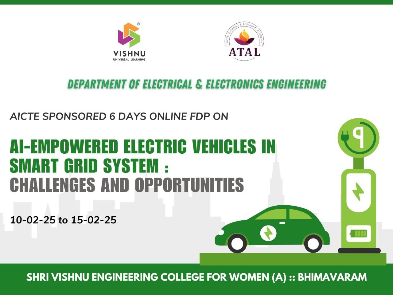 AICTE ATAL Academy sponsored one-week online Faculty Development Program (FDP) on “AI-Empowered ...